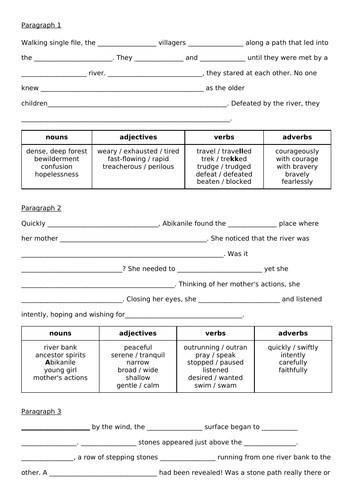 The Village That Vanished - retelling of the river crossing | Teaching ...