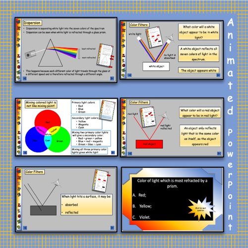 Light - Dispersion, White Light and Colour Filters Fully Resourced ...