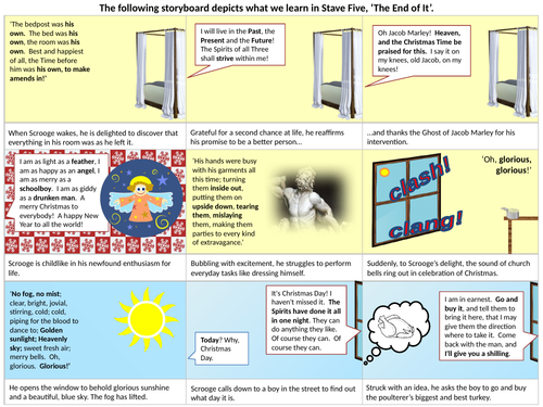 A Christmas Carol Storyboard | Teaching Resources