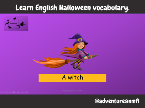 ESOL/ EFL/ EAL/ ESL Halloween in English (PPT) | Teaching Resources