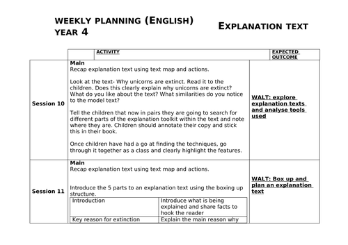 Explanation text talk for writing year 4 why dragons are extinct ...
