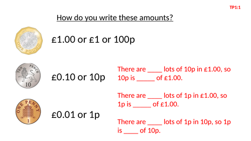 NCETM Addition and subtraction: money (Topic 1.25) | Teaching Resources