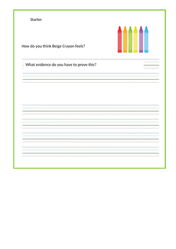 The Days the Crayons Quit Feelings | Teaching Resources