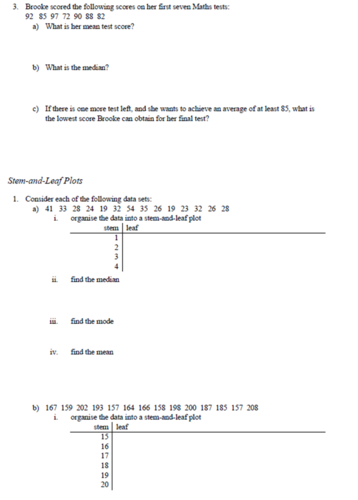 Year 9 Probability and Statistics Revision | Teaching Resources