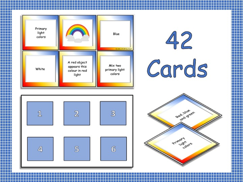 Light - Dispersion, White Light & Colour Filters - Find the Pair Game ...