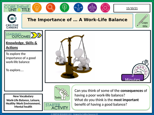Work Life Balance | Teaching Resources
