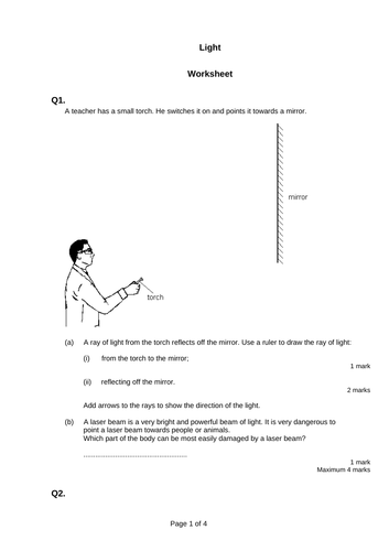Light and Vision BUNDLE - Key Stage 3 Science Physics | Teaching Resources