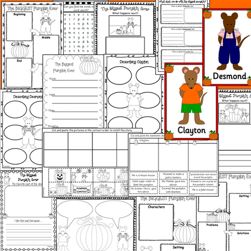 The Biggest Pumpkin Ever - Book Companion, Sequencing and Science ...