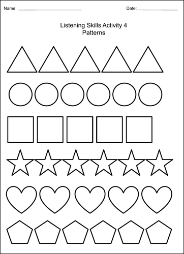 Listening Skills Maths Worksheets - Early Years, Key Stage 1 ...