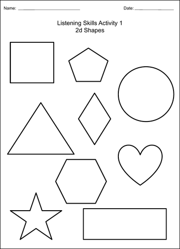 Listening Skills Maths Worksheets - Early Years, Key Stage 1 ...