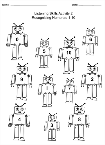 Listening Skills Maths Worksheets - Early Years, Key Stage 1 ...