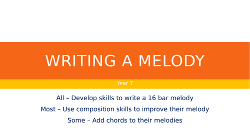 Composing a Melody | Teaching Resources
