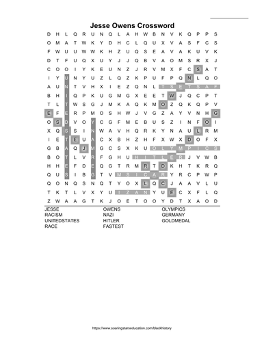 Jesse Owens Black History Month Proud to Be KS3 Complete Lesson Video ...