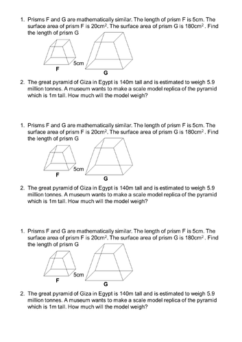 Edexcel GCSE Higher Unit 12 - Similarity & Congruence | Teaching Resources