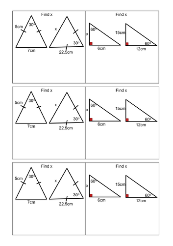 Edexcel GCSE Higher Unit 12 - Similarity & Congruence | Teaching Resources