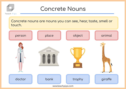New-Concrete Nouns | Teaching Resources