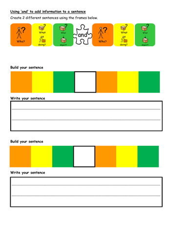 Colourful Semantics Sentence Structures | Teaching Resources