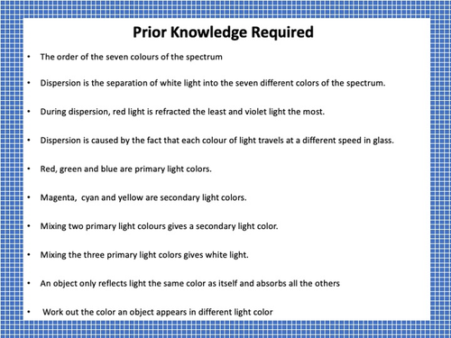 Light - Dispersion - Dominoes Game KS3 | Teaching Resources