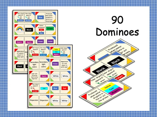 Light - Dispersion - Dominoes Game KS3 | Teaching Resources