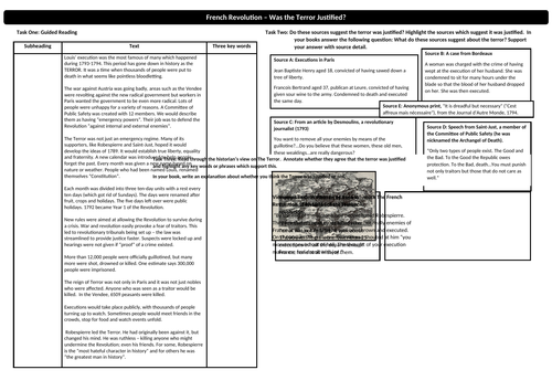 What caused the French Revolution? 3 Lessons | Teaching Resources