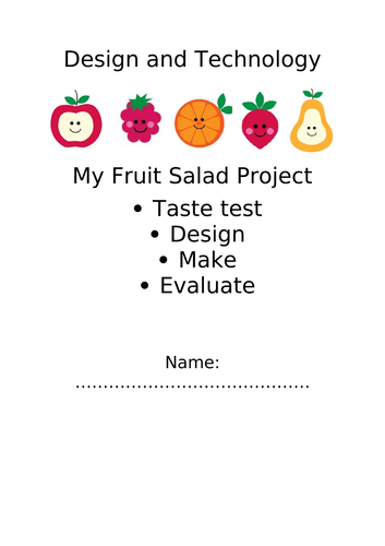 DT fruit salad - taste test, design, evaluation | Teaching Resources
