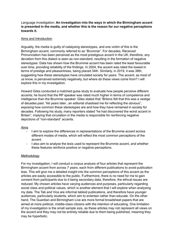 A* A-level AQA English Language Investigation final NEA | Teaching ... A* A-level AQA English Language Investigation final NEA | Teaching ...