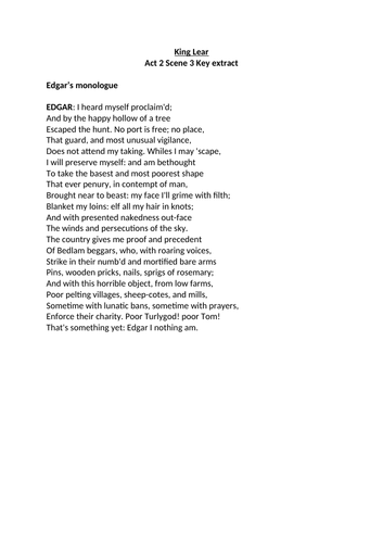 King Lear full scheme of lessons (A2) | Teaching Resources