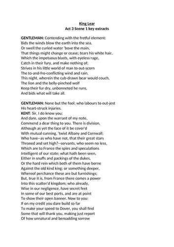 King Lear full scheme of lessons (A2) | Teaching Resources