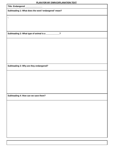 Writing Process - Explanation Texts | Teaching Resources