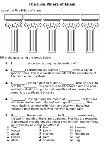 Five Pillars of Islam | Islam | Teaching Resources