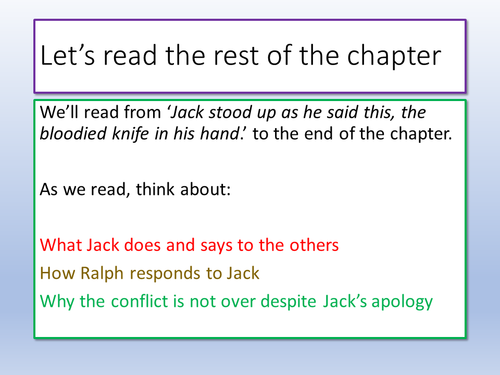 Lord of the Flies Conflict | Teaching Resources