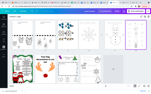 My winter booklet | Teaching Resources