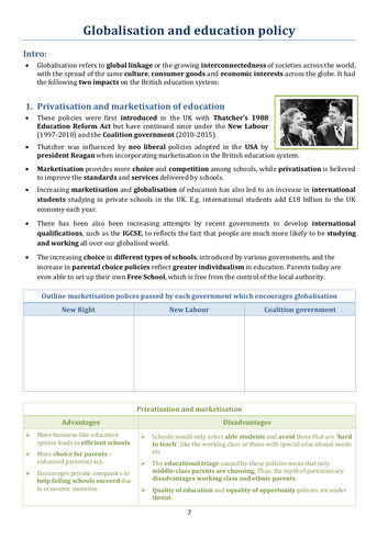 Globalisation and education policy – sociology | Teaching Resources