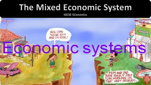 The Mixed Economic System | Teaching Resources