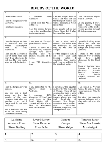 Rivers & Floods, KS3 Geography (complete unit) | Teaching Resources