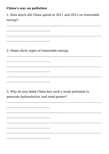 China, KS3 Geography (complete unit) | Teaching Resources