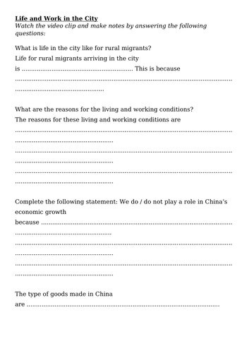 China, KS3 Geography (complete unit) | Teaching Resources