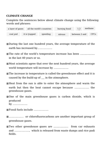 Ecosystems & Environmental Change, KS3 Geography (complete unit ...