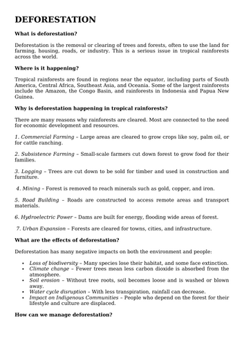 Fragile Environments & Climate Change, IGCSE Geography, Pearson Edexcel 4GE1 (complete unit ...