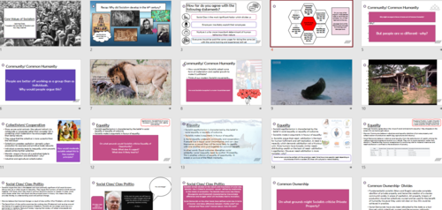 Socialism Core Values | Teaching Resources
