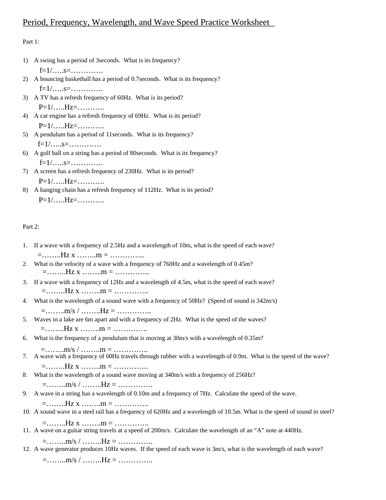 Properties of waves | Teaching Resources