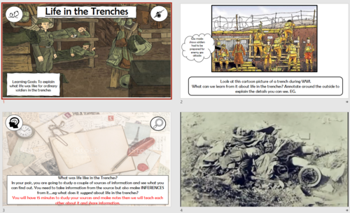 Trench Warfare WWI | Teaching Resources