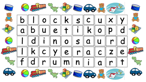 Word Search Toys Theme EYFS/KS1 | Teaching Resources