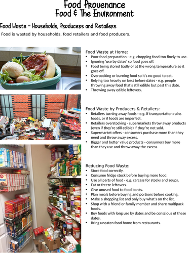 Food Provenance GCSE Food AQA | Teaching Resources