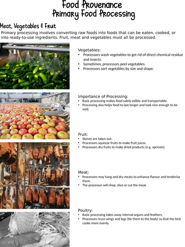 Food Provenance GCSE Food AQA | Teaching Resources