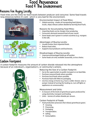 Food Provenance GCSE Food AQA | Teaching Resources