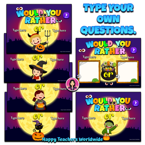 HALLOWEEN Would You Rather Fun Questions | Teaching Resources