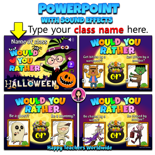 HALLOWEEN Would You Rather Fun Questions | Teaching Resources