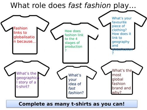 Fast fashion - globalisation | Teaching Resources