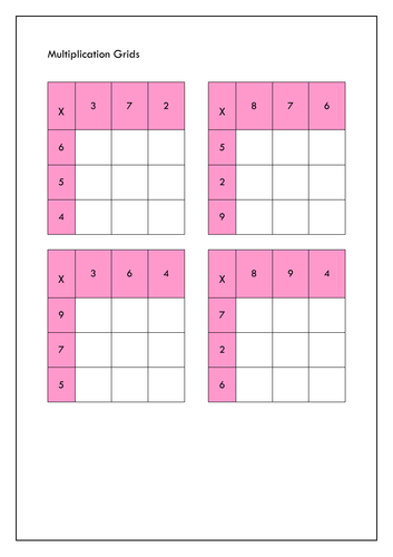 Master Times Tables with Engaging Multiplication Grids – Fun ...